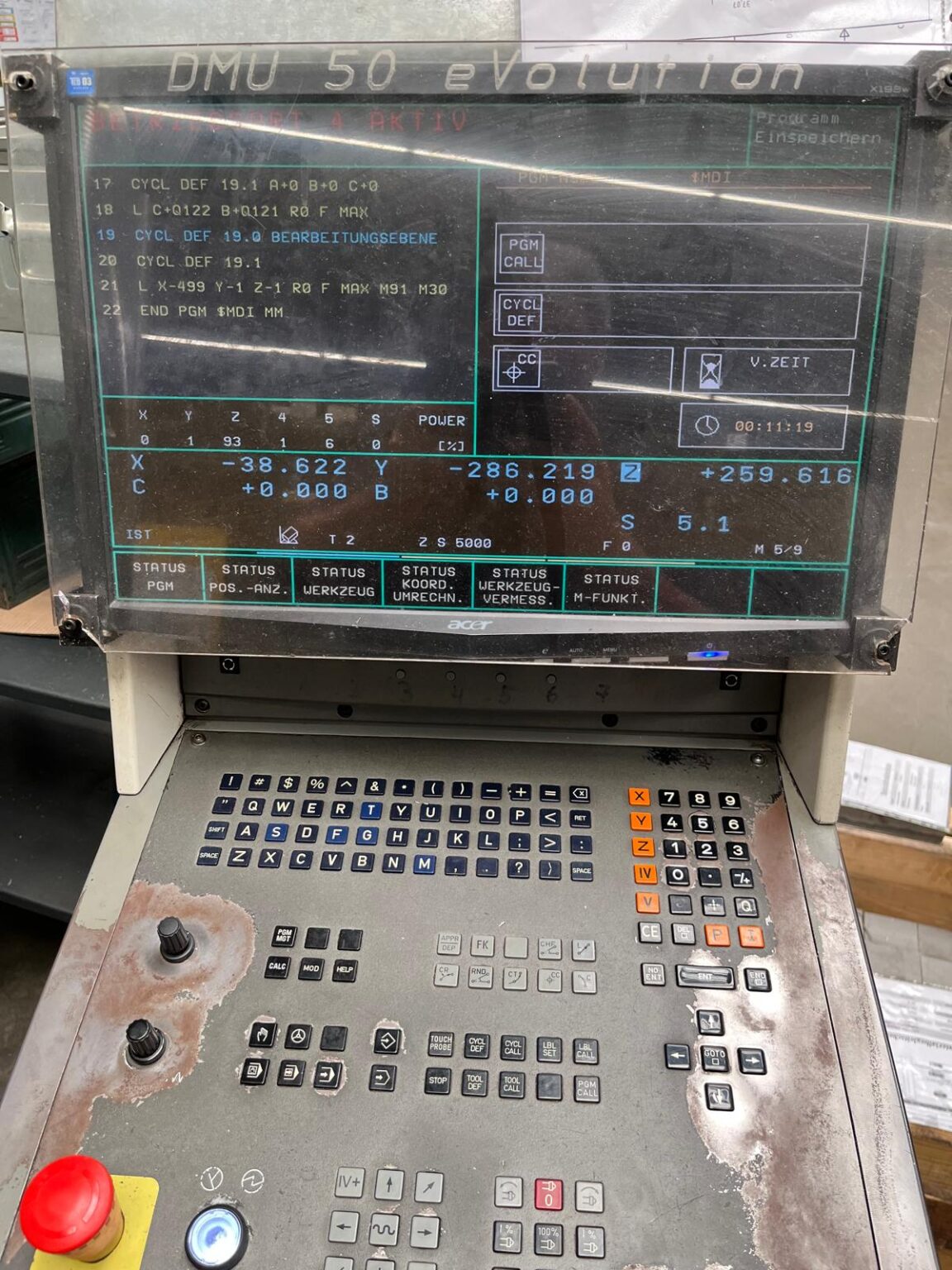 DECKEL MAHO DMU 50 eVo 5 Achs-CNC-Bearbeitungszentrum - Wiegand Werkzeugmaschinen